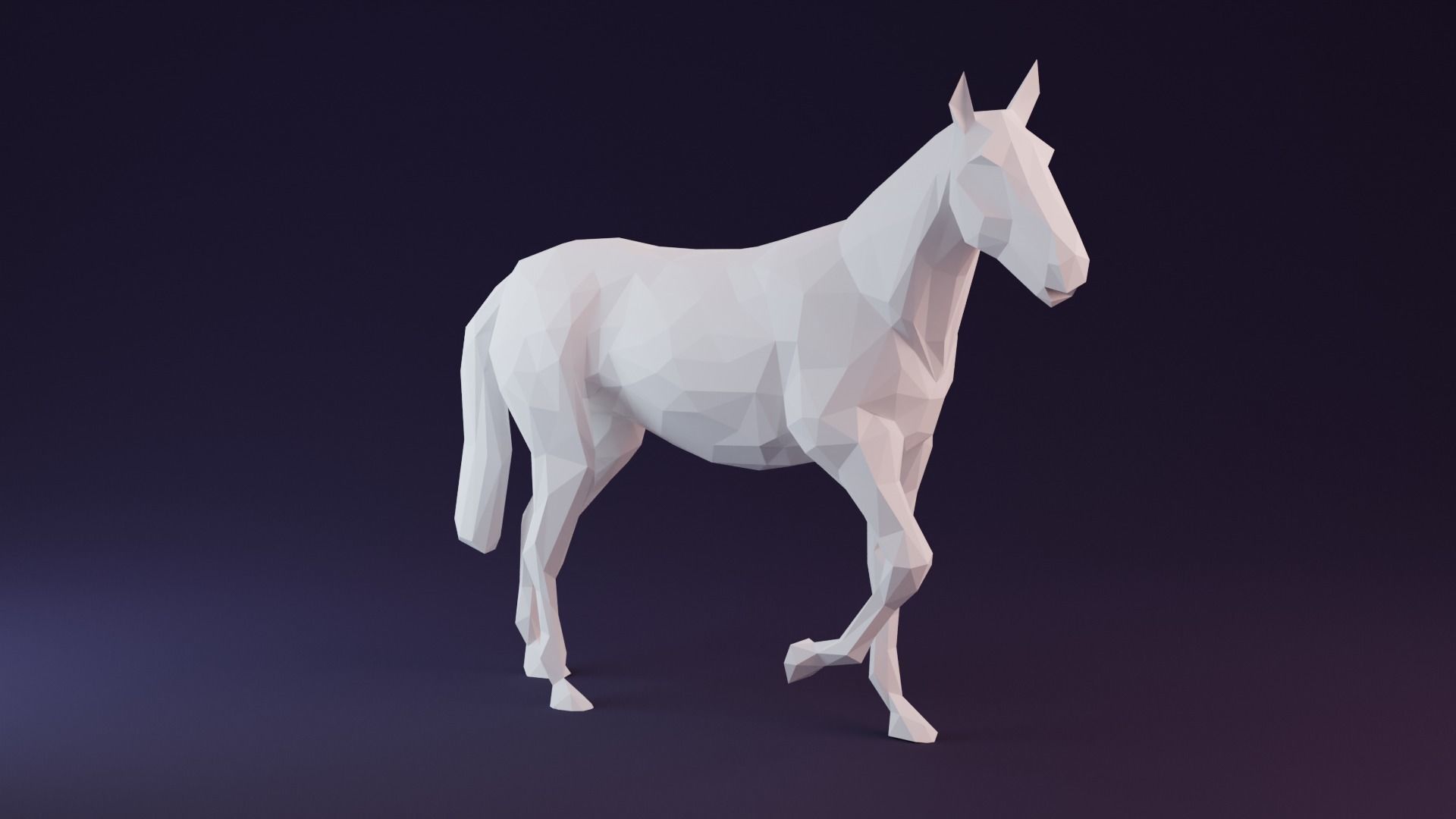 3D model Low poly horse VR / AR / low-poly | CGTrader