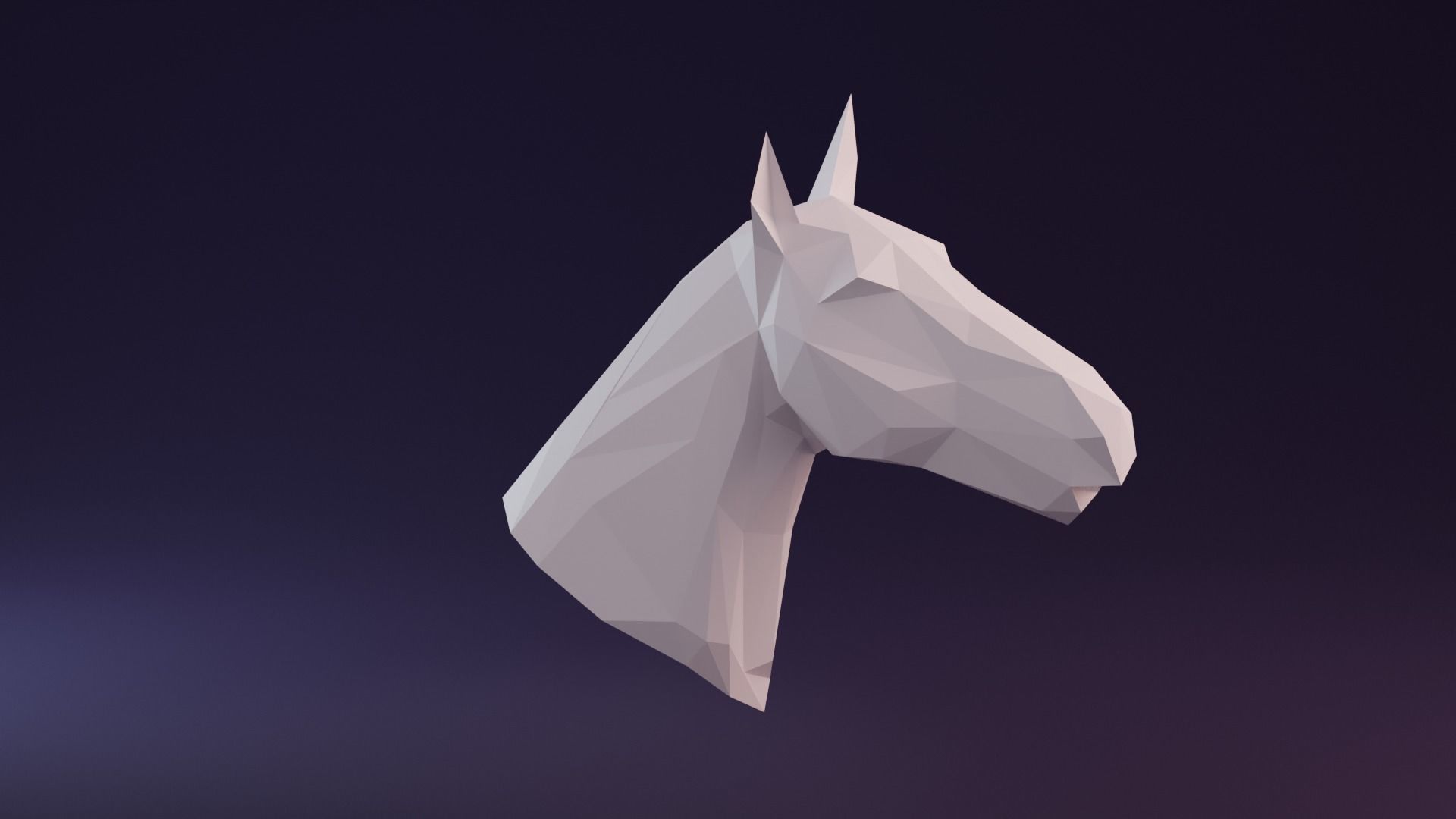 3D model Low poly horse VR / AR / low-poly | CGTrader