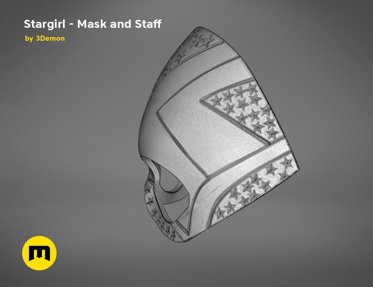 Stargirl - Mask 3D model 3D printable | CGTrader