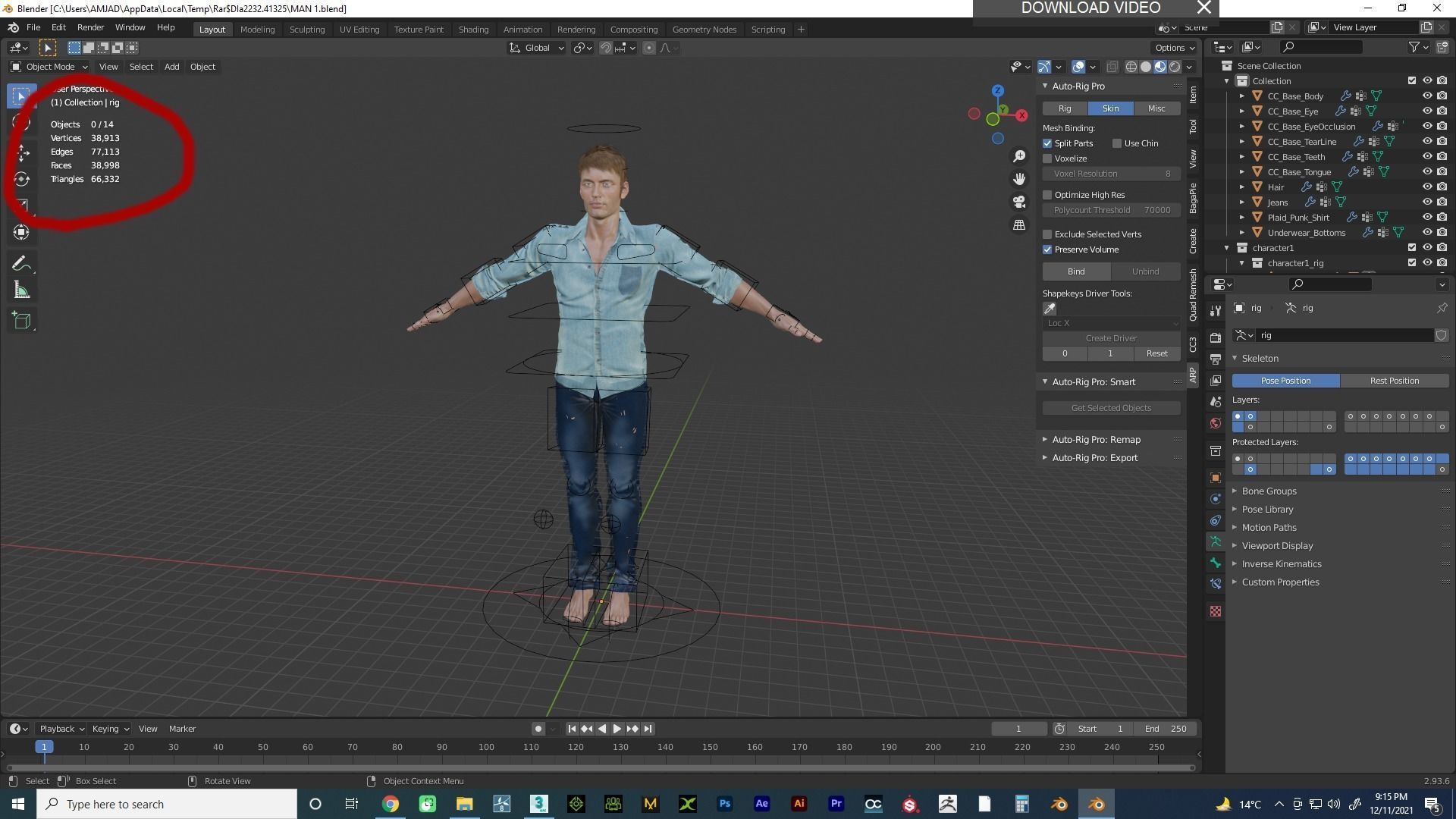 3D model very realistic human character model full textuared real skin ...