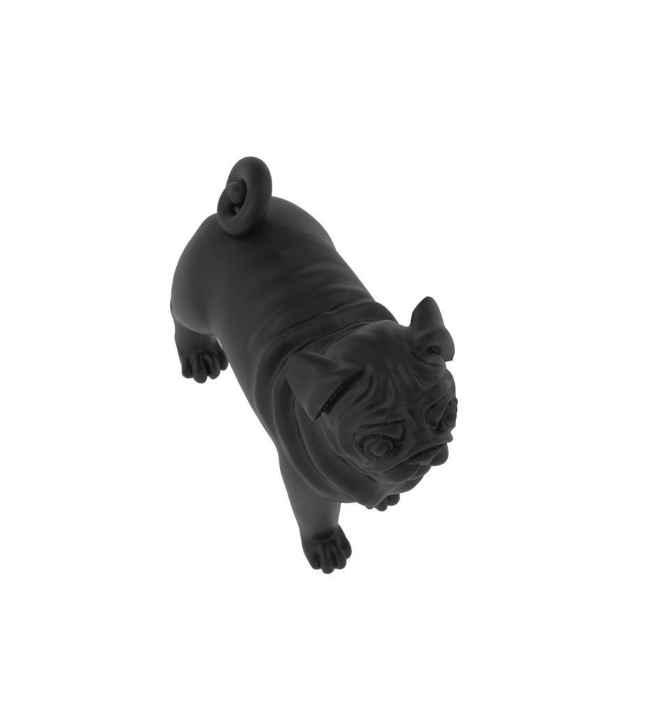 Pug 3D print model 3D model 3D printable | CGTrader