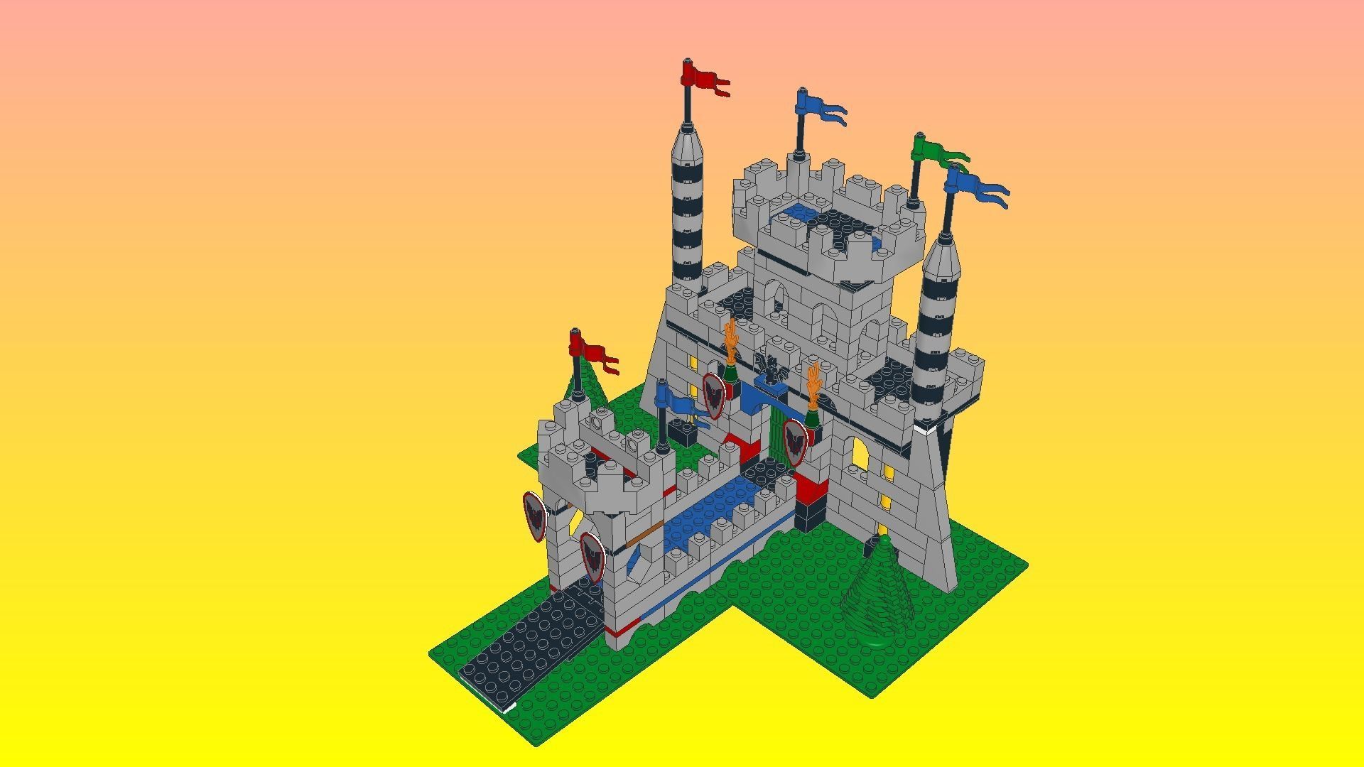 Lego Castle Model 0045 3D model | CGTrader