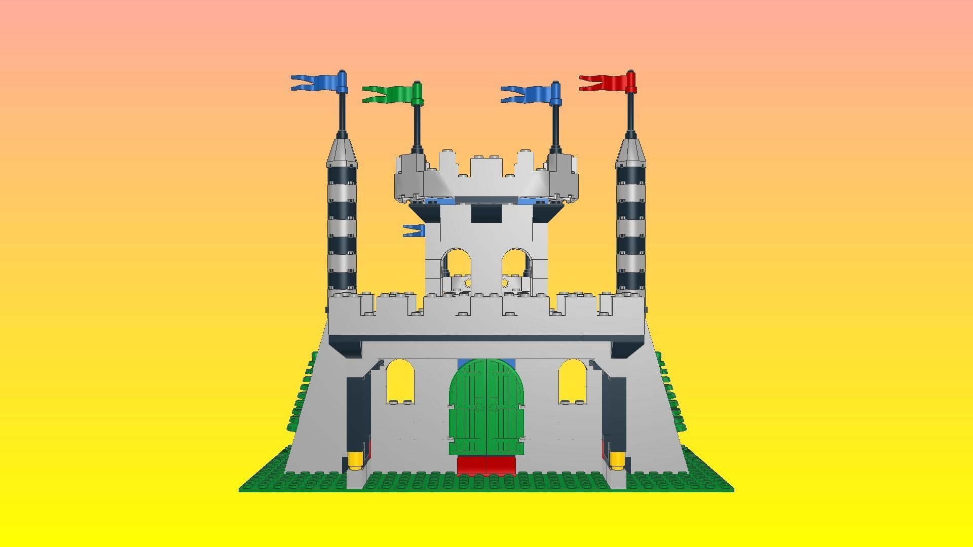Lego Castle Model 0045 3D model | CGTrader