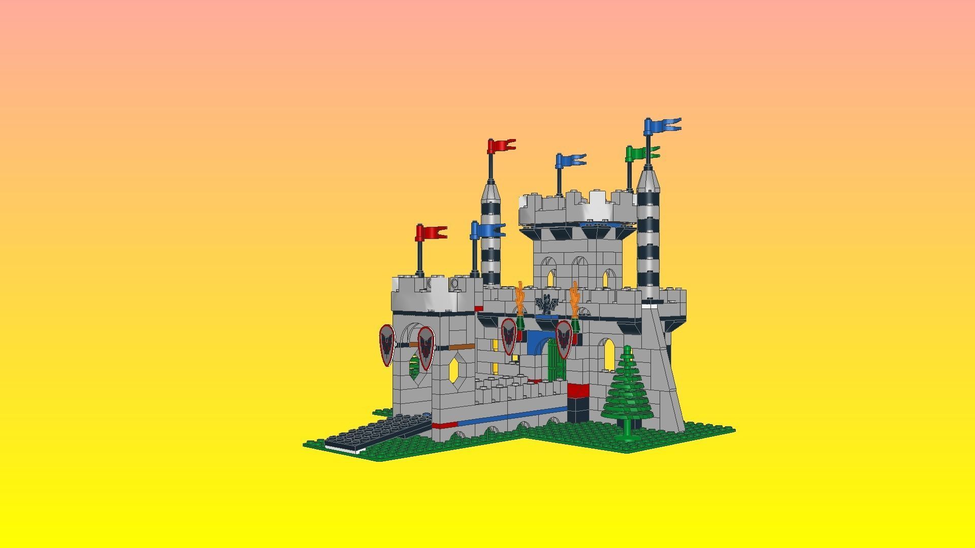 Lego Castle Model 0045 3D model | CGTrader