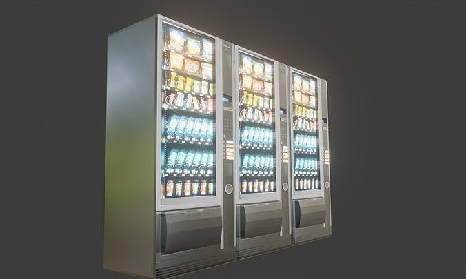 3D model vending machine VR / AR / low-poly | CGTrader