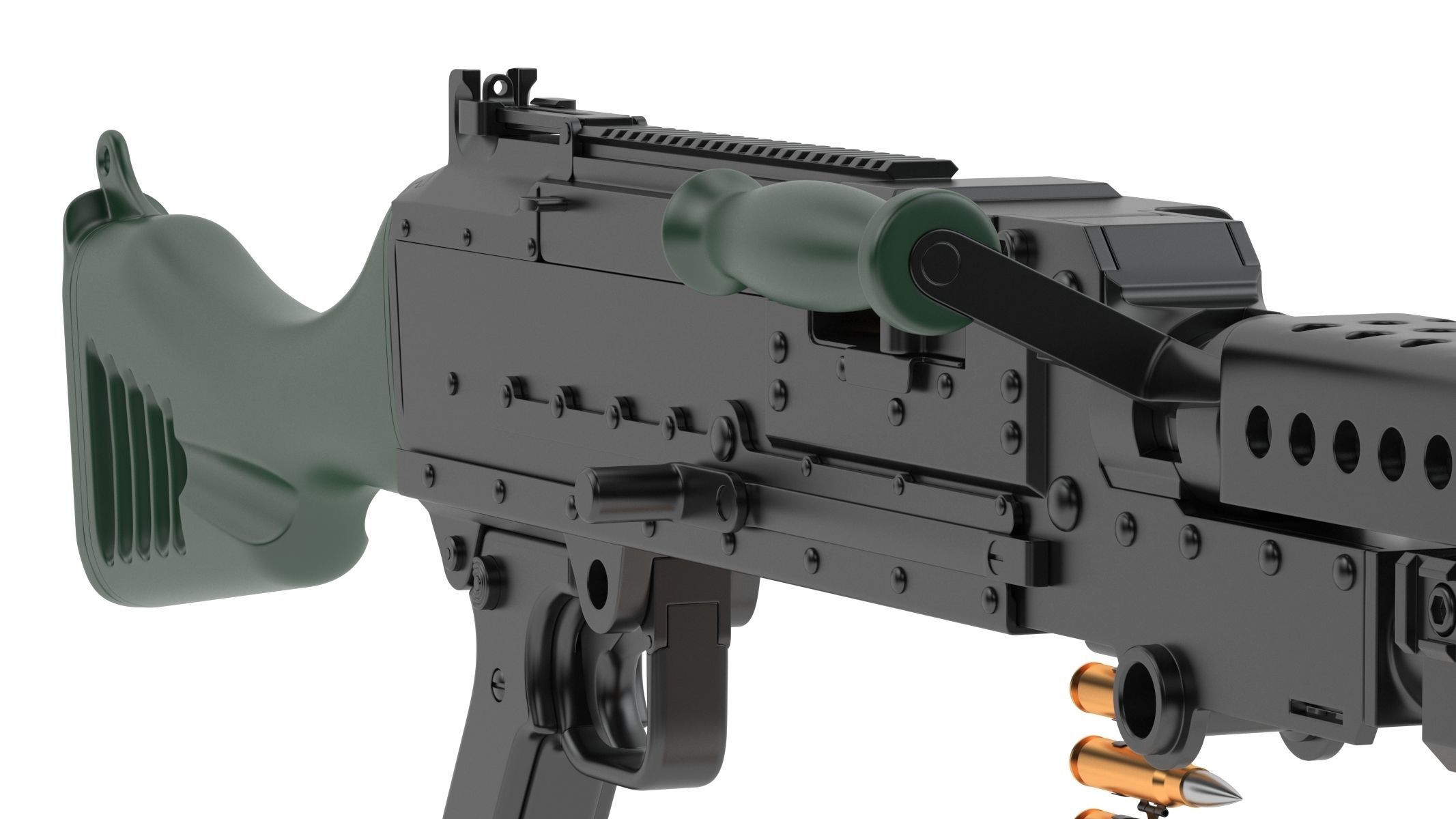 M240 Machine Gun 3D model | CGTrader