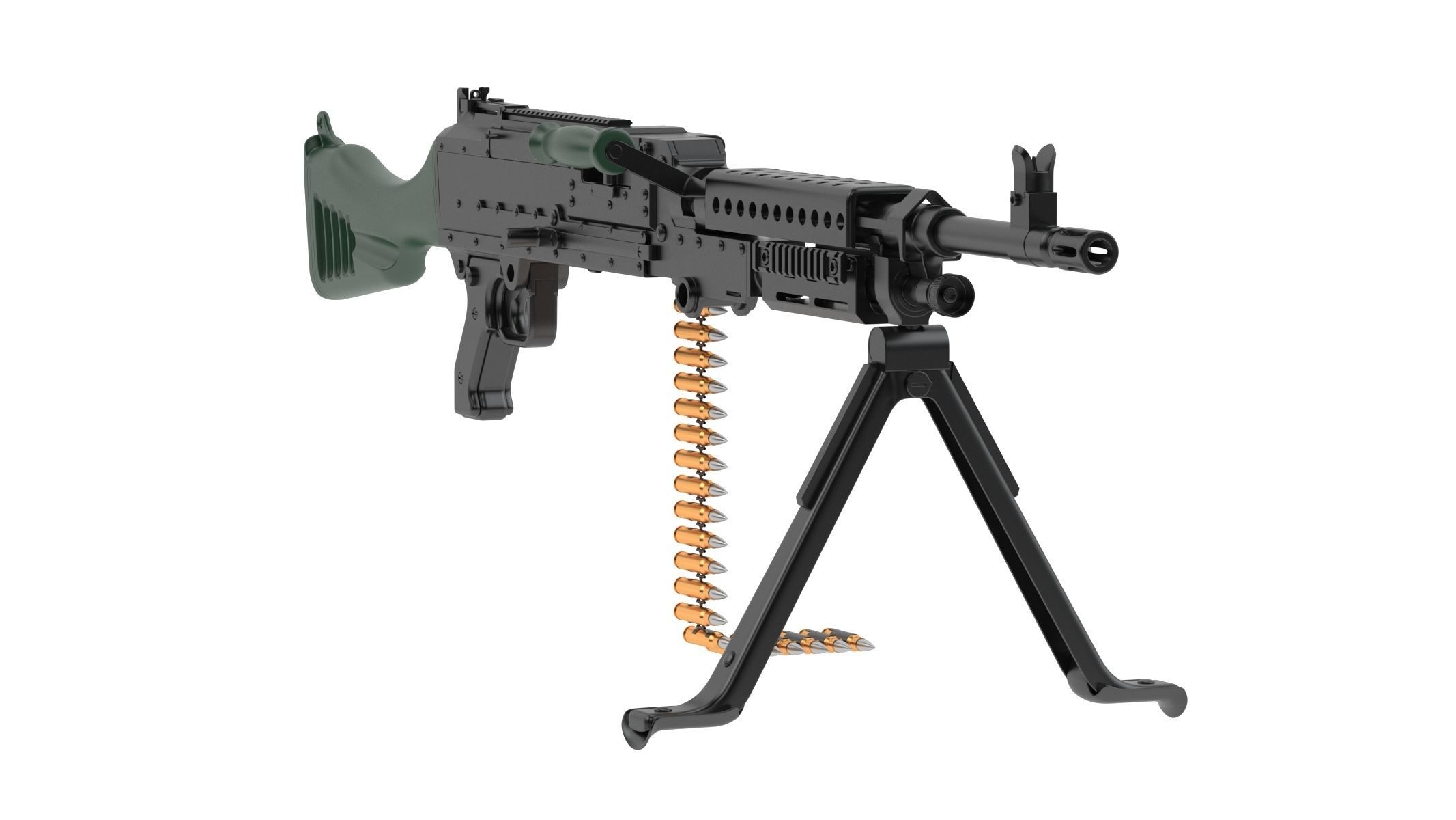 M240 Machine Gun 3D model | CGTrader