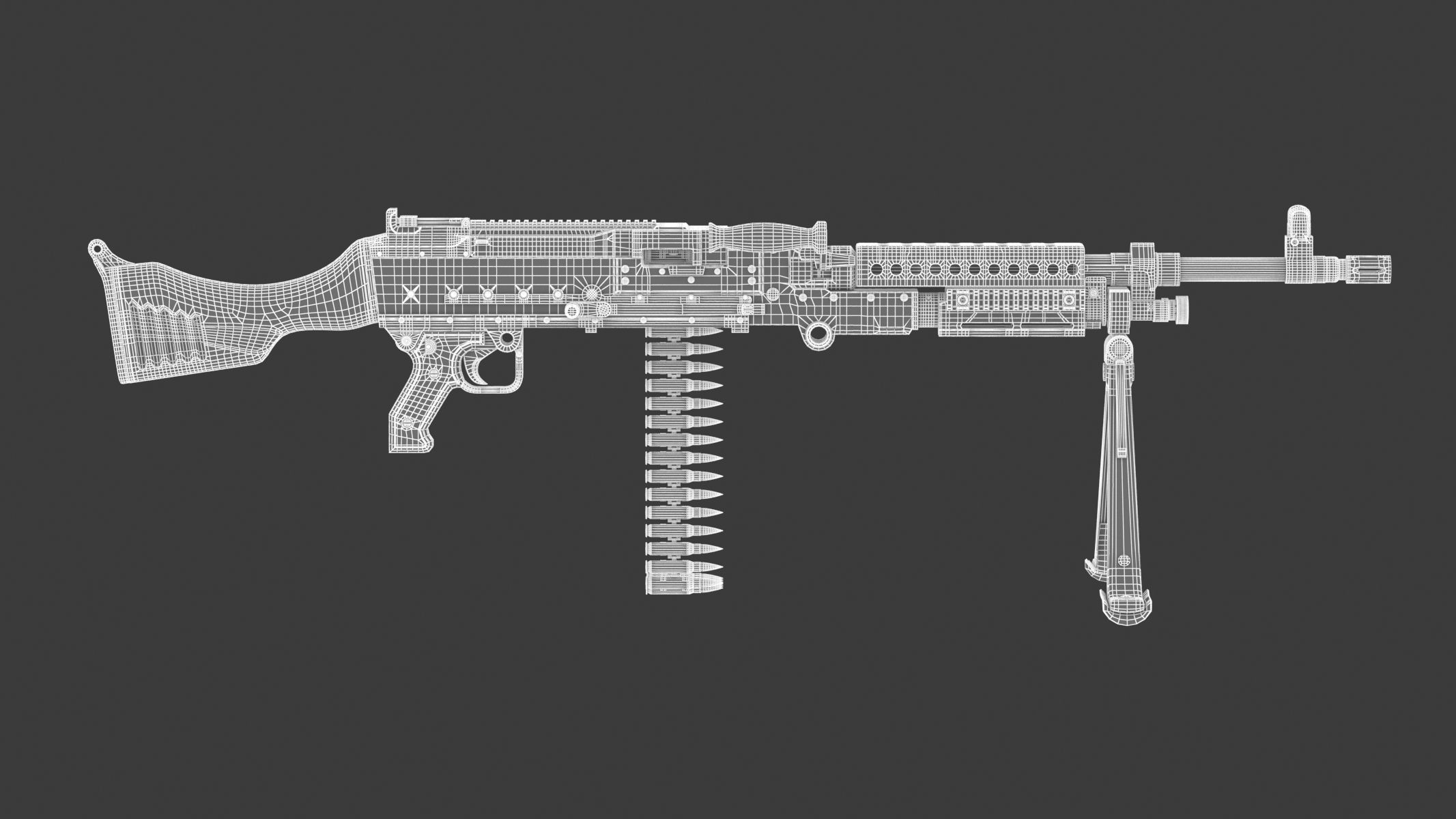 M240 Machine Gun 3D model | CGTrader