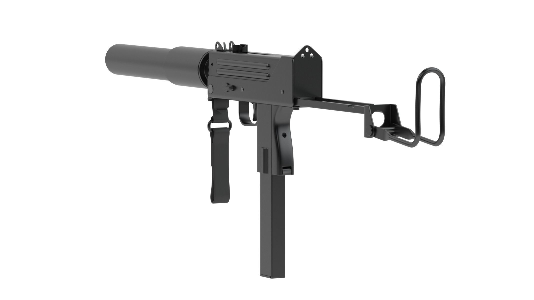 MAC-10 gun 3D model | CGTrader