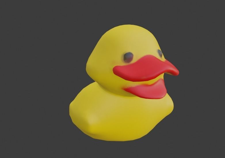 Rubber duckie free VR / AR / low-poly 3D model | CGTrader