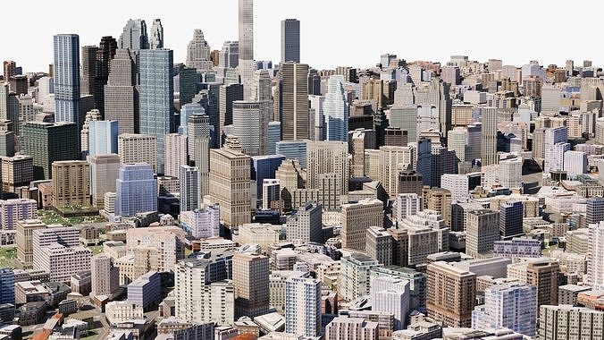 3D model Real Time City 19 VR / AR / low-poly | CGTrader