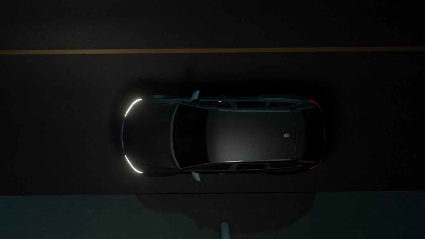 Audi 3d Model night driving free Texture | CGTrader