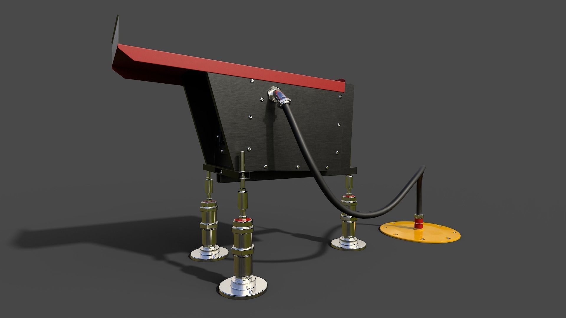 3D model Papi Low-Poly gas pump with hose VR / AR / low-poly | CGTrader