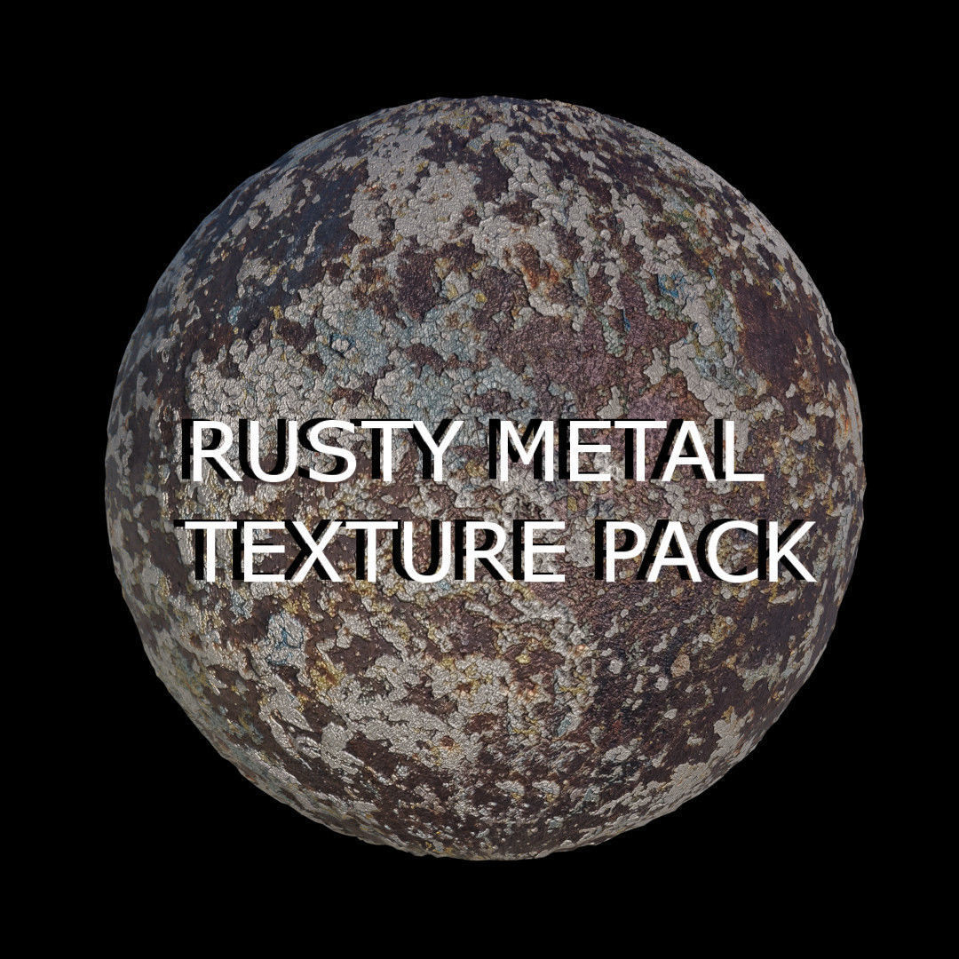 Rusty old decayed metal pbr texture hard surface pack unique free ...