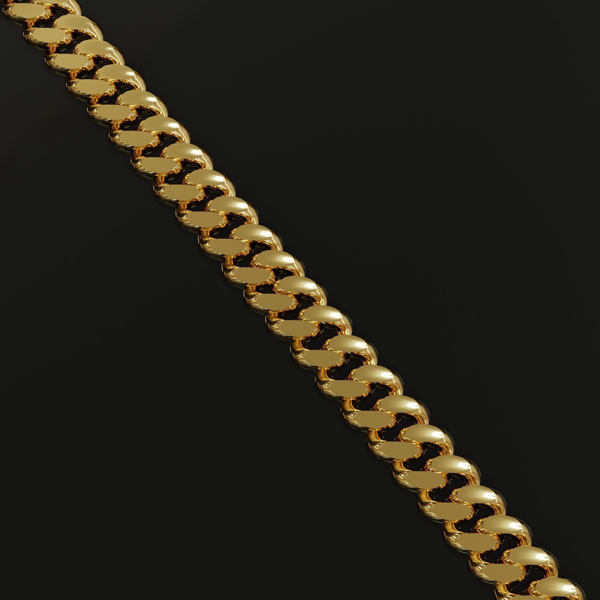 Cuban Chain free 3D model 3D printable | CGTrader
