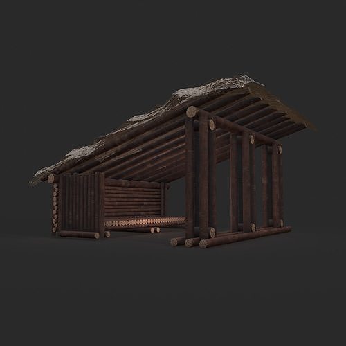 3D model Viking Hut X VR / AR / low-poly | CGTrader
