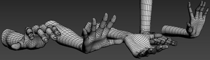 Hand Poses 3D model | CGTrader