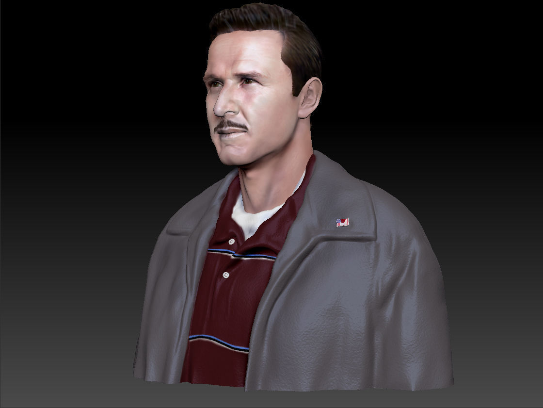 Scream 3 Dewey Riley David Arquette bust 3D model 3D printable | CGTrader
