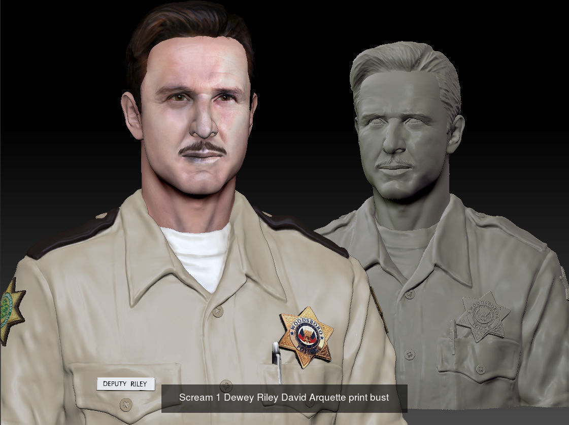 Scream 1234 Dewey Riley David Arquette 3D Model Collection | CGTrader
