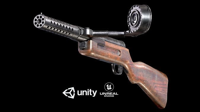 3D model German Schmeissers MP 18 PBR VR / AR / low-poly | CGTrader
