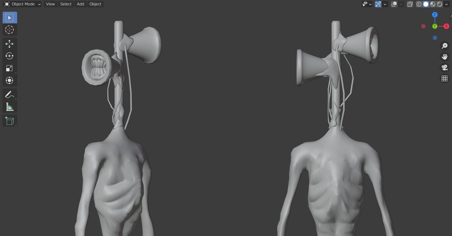 Siren Head rigged 3D model rigged | CGTrader