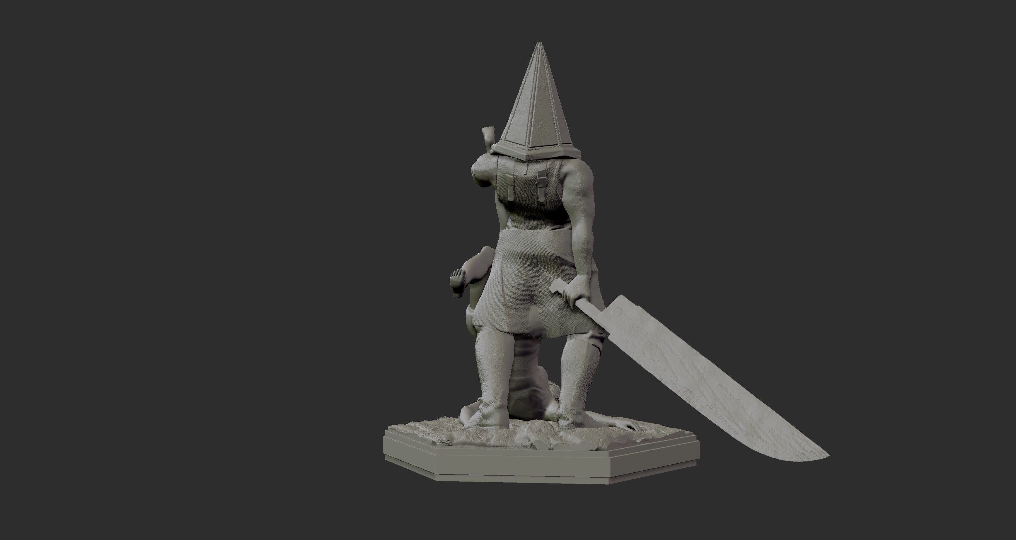Pyramid Head - Silent Hill 3d print Statue 3D model 3D printable | CGTrader
