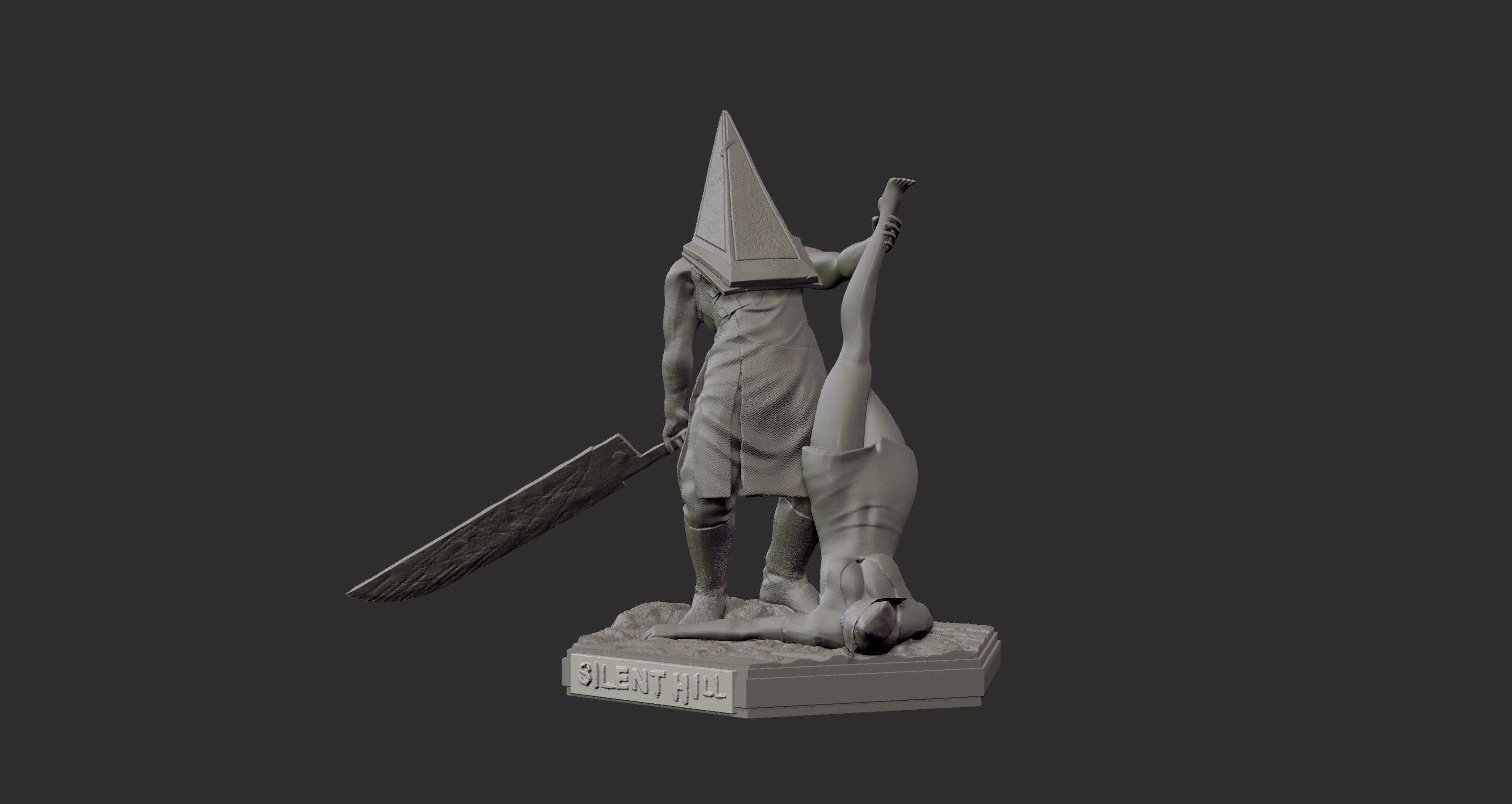 Pyramid Head - Silent Hill 3d print Statue 3D model 3D printable | CGTrader