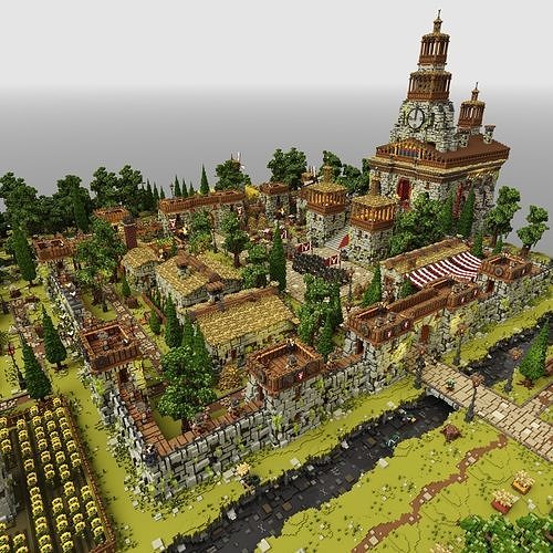 3D model Voxel Orc Castle Asset VR / AR / low-poly | CGTrader