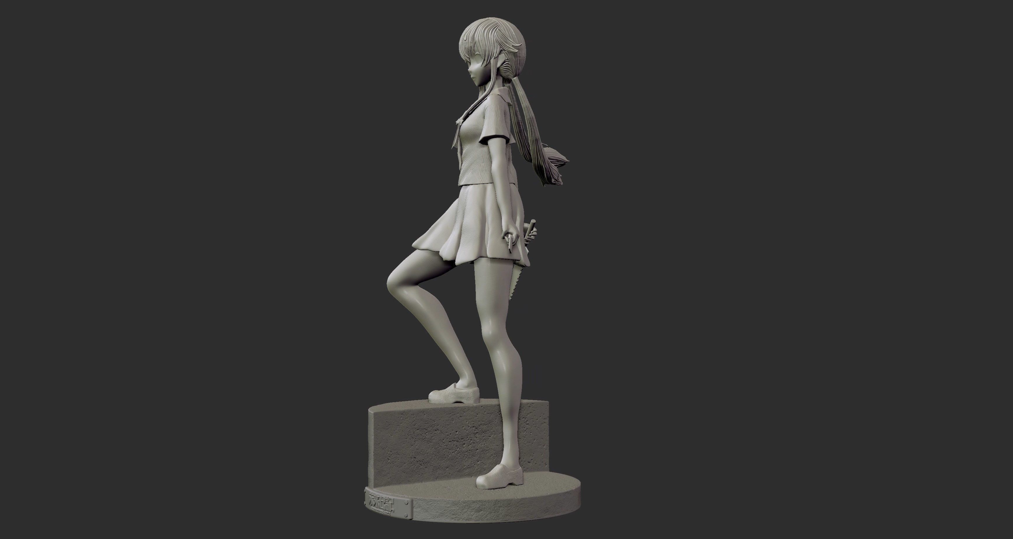 Yuno Gasai - Mirai Nikki 3D Print Figure 3D model 3D printable | CGTrader
