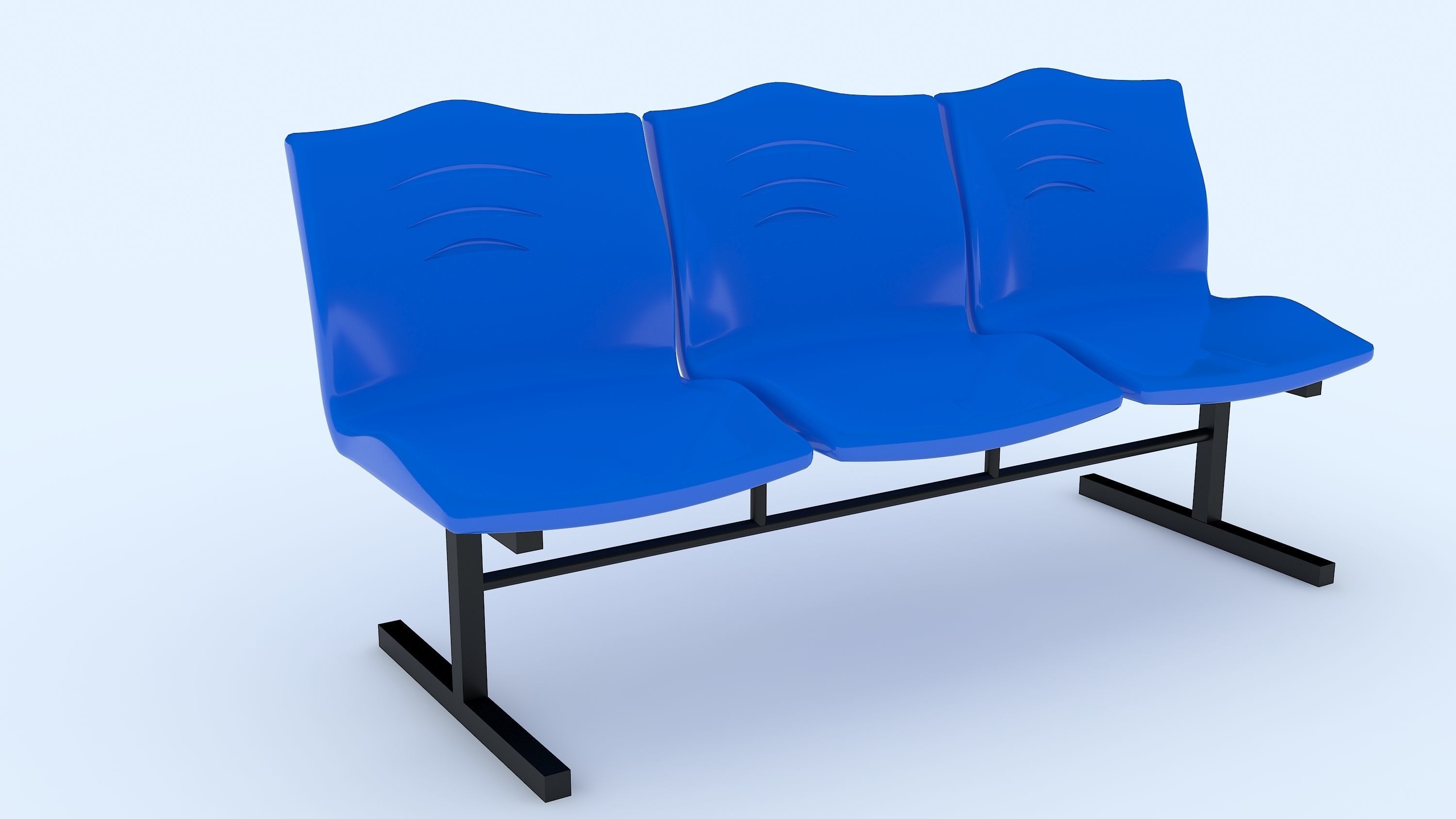 Fiberglass group chair 3D model | CGTrader