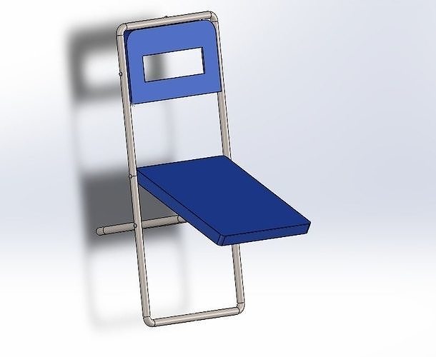 Folding chair 3D model 3D printable | CGTrader