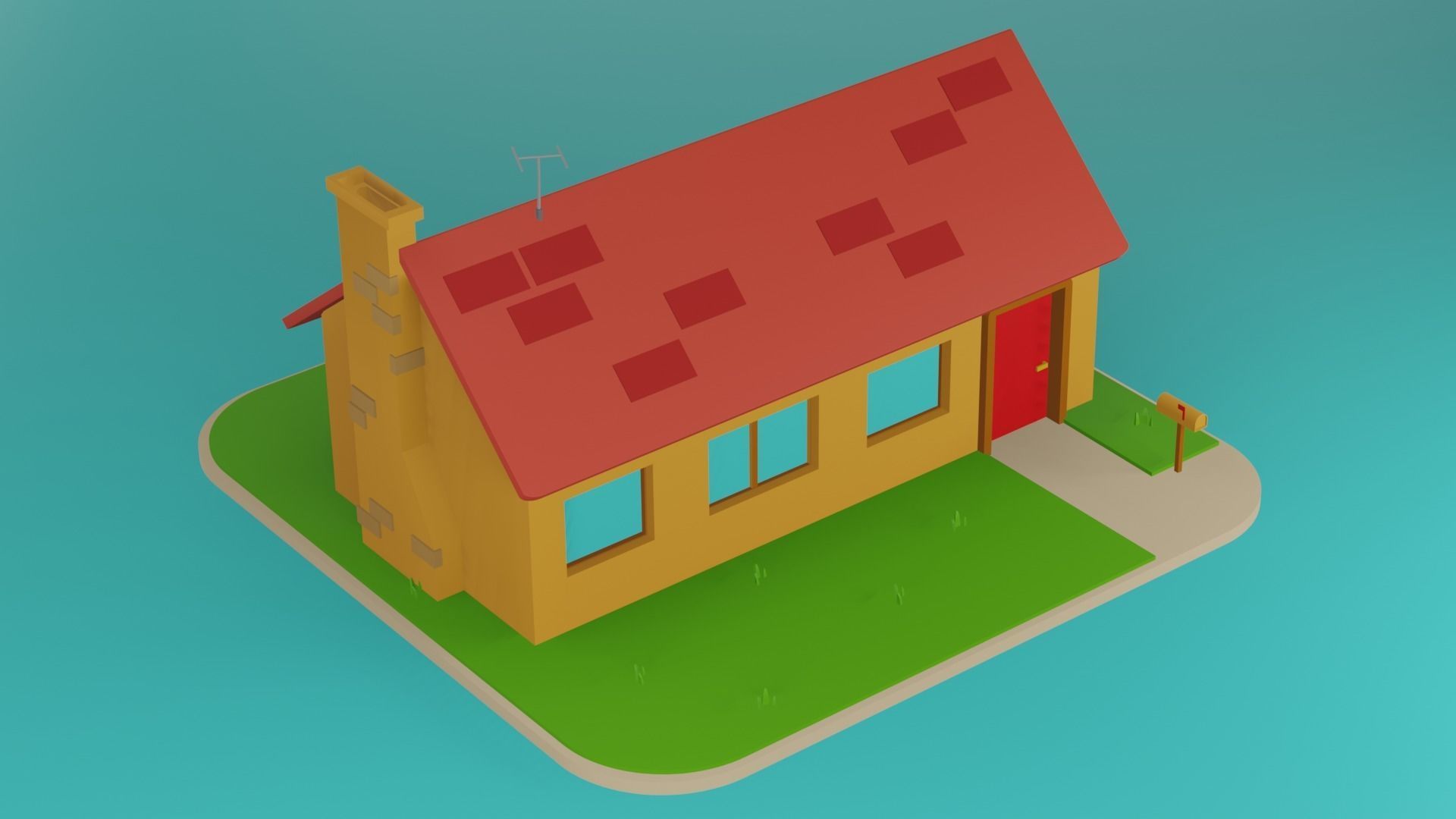 house plastic miniature colorfull minihouse home 3D model 3D printable ...