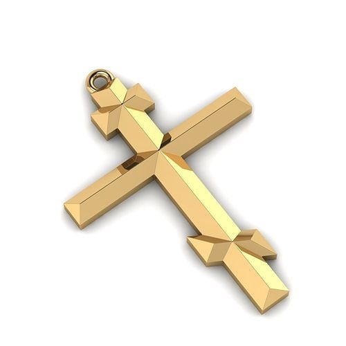Simple Cross Pendant 3D model 3D printable | CGTrader