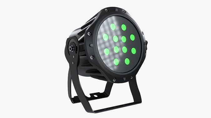 Outdoor LED spotlight 3D model | CGTrader
