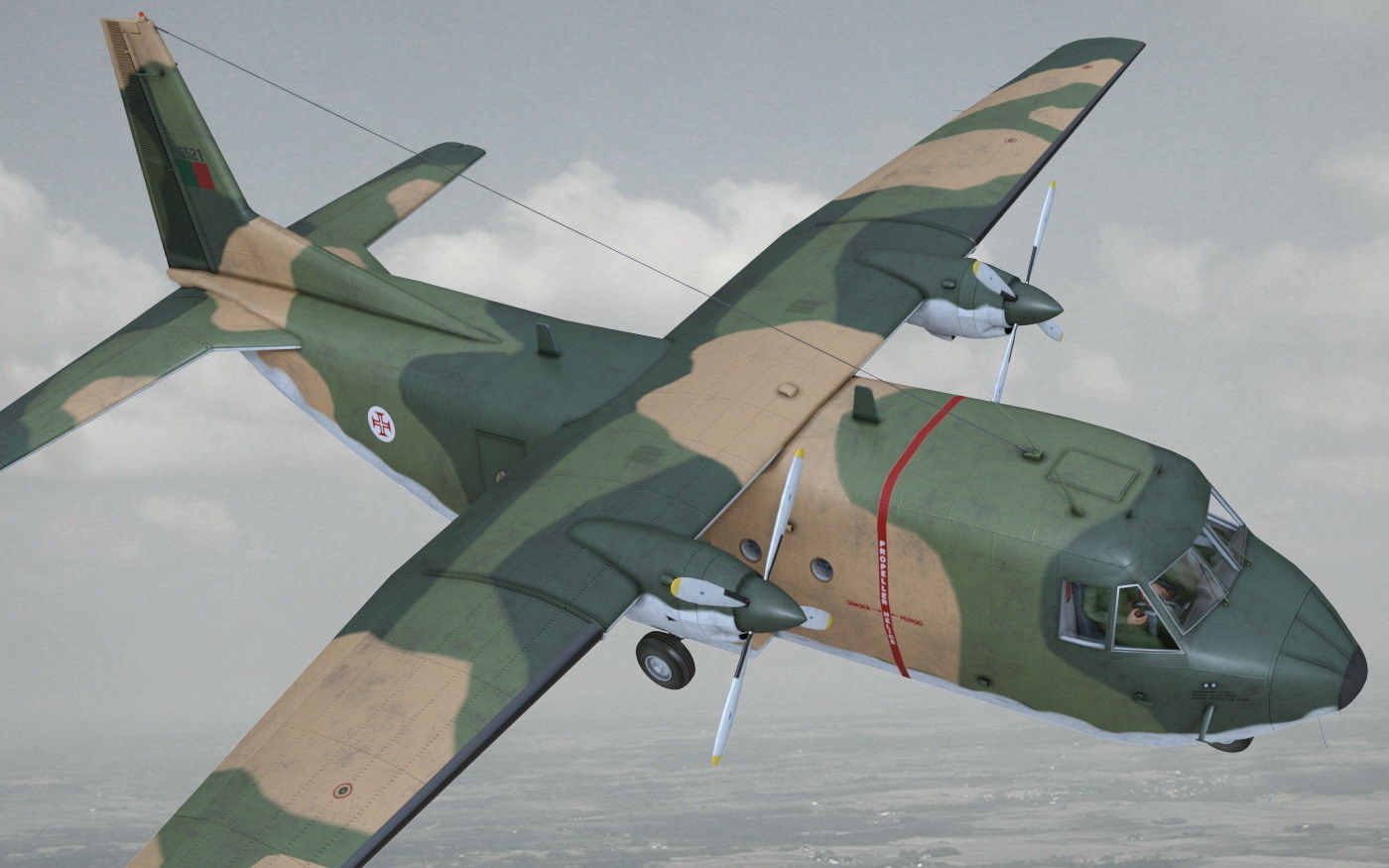 CASA 212 Aviocar 3D model animated | CGTrader