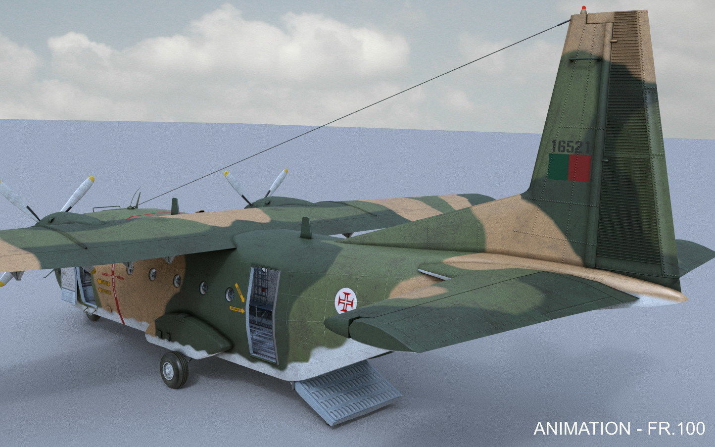 CASA 212 Aviocar 3D model animated | CGTrader