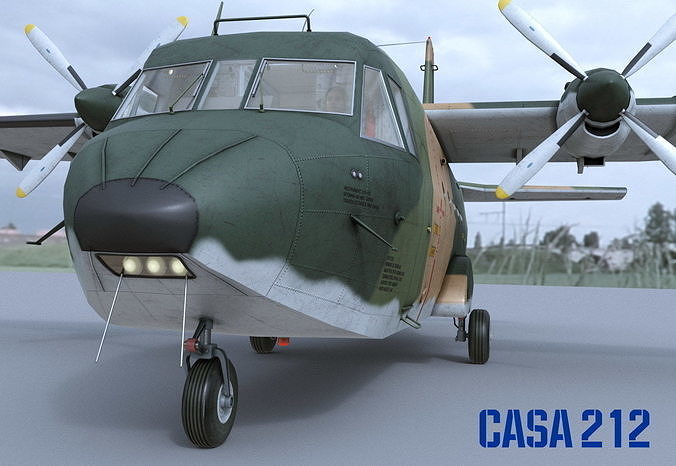 CASA 212 Aviocar 3D model animated | CGTrader