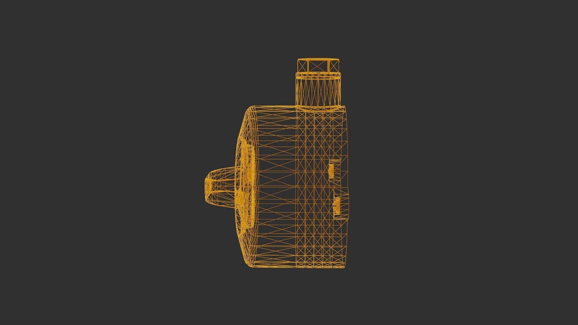 3D model Old retro russian soviet electrical light switch VR / AR / low ...