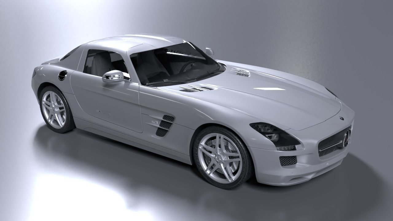 Mercedes Benz SLS AMG 3D model | CGTrader