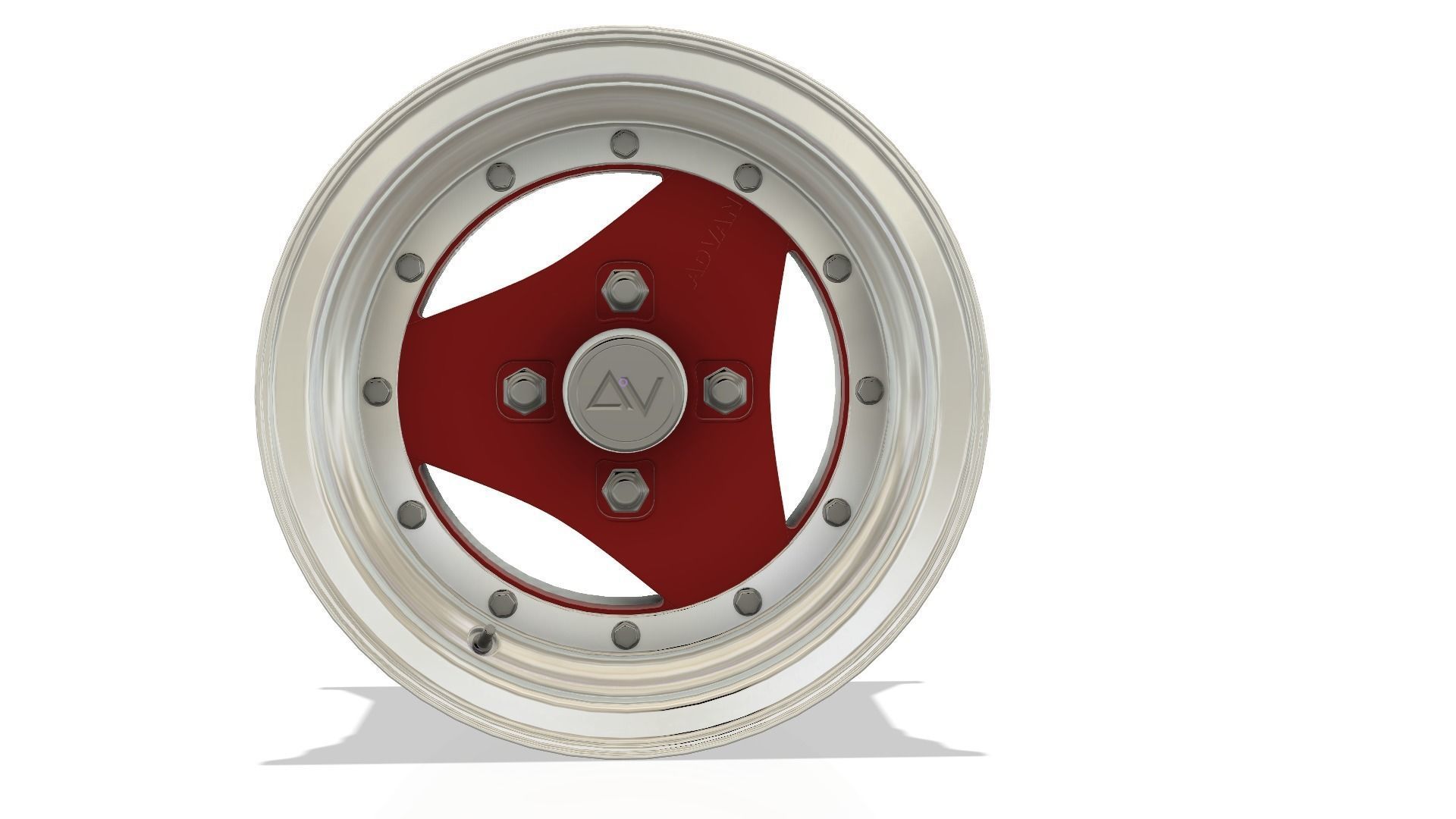 Advan 3 piece rim 3D model | CGTrader