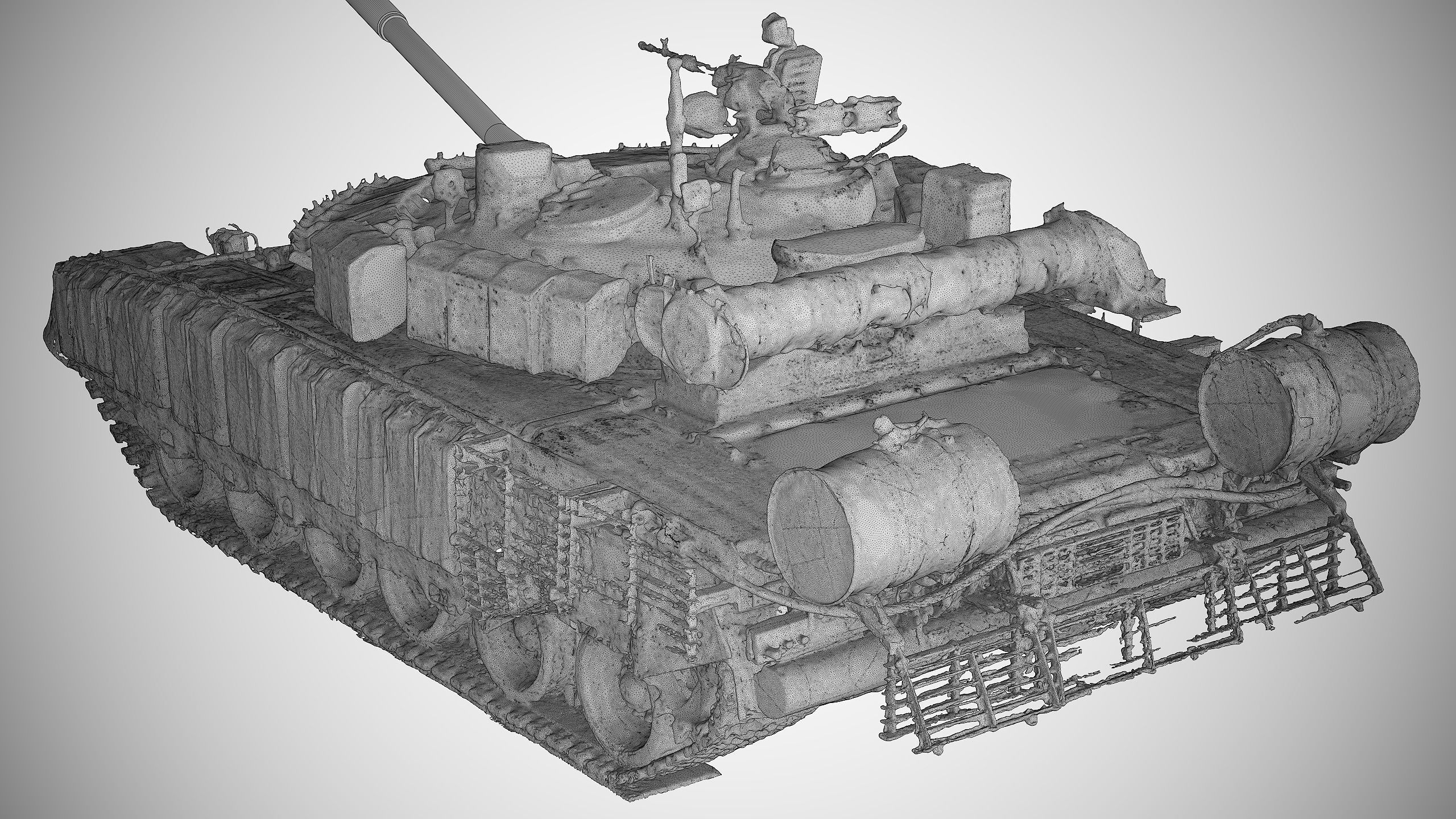 T-80BVM Raw 3D Scan 3D model | CGTrader
