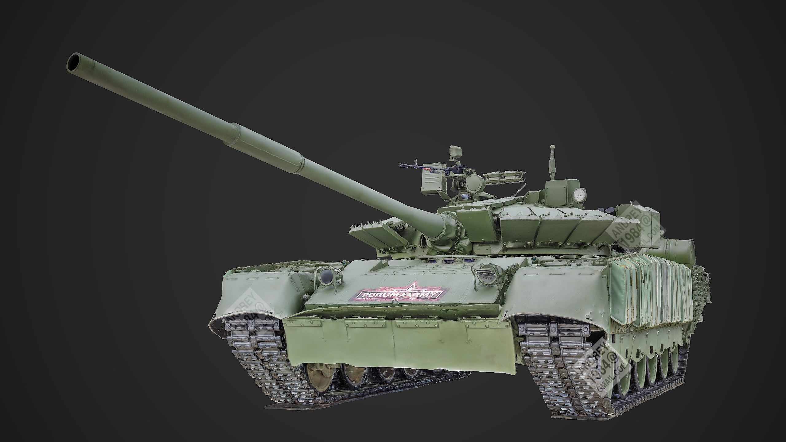 T-80BVM Raw 3D Scan 3D model | CGTrader