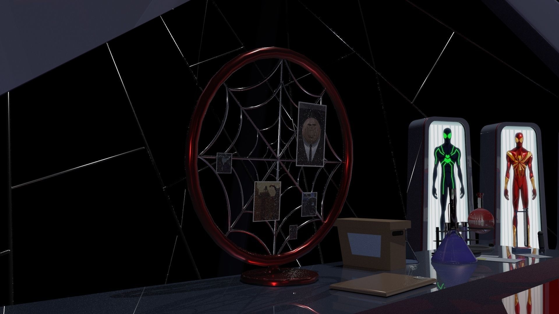 3D model Spiderman Into the Spiderverse Base VR / AR / low-poly | CGTrader