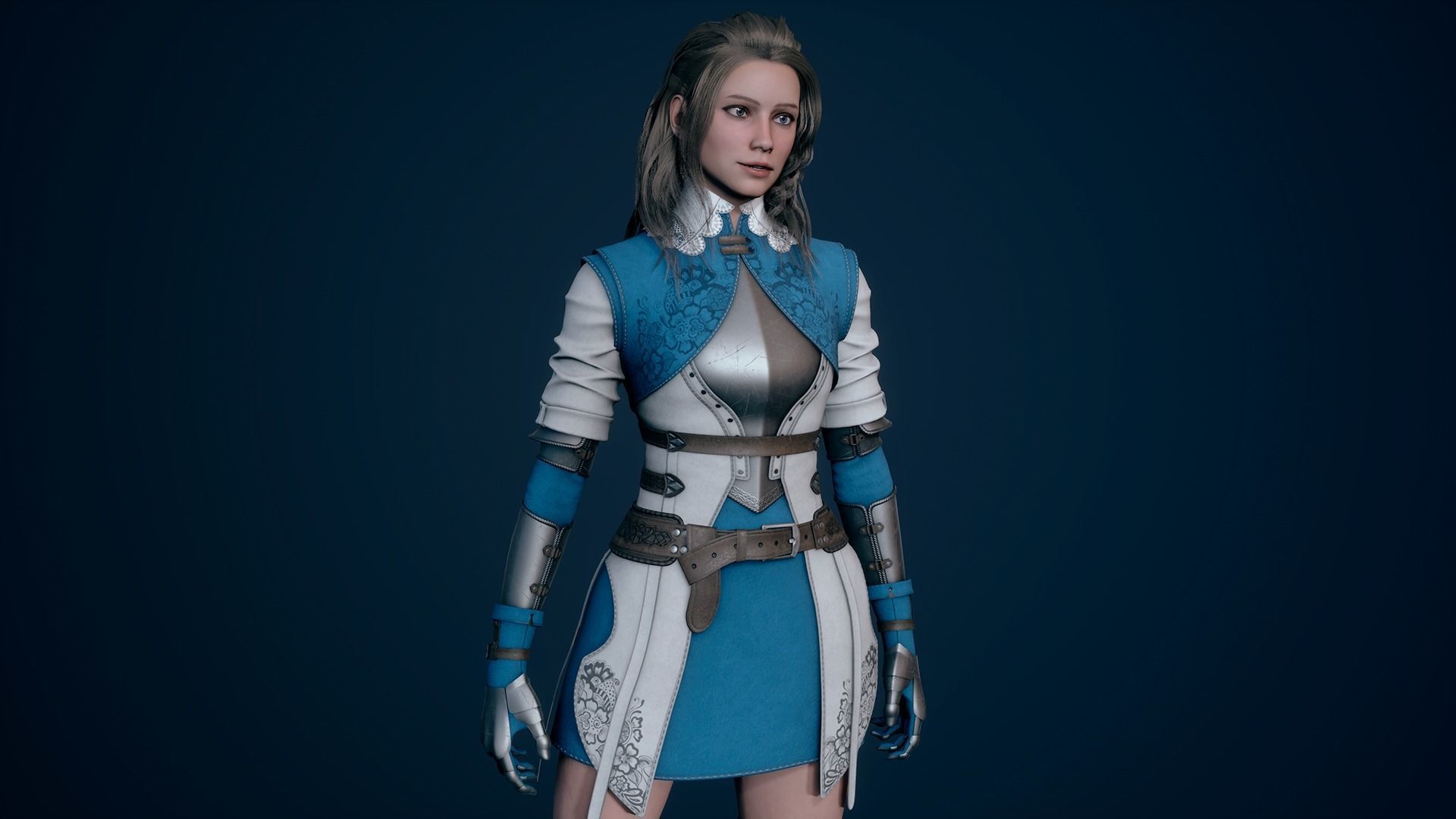 3D model Girl Knight 2 VR / AR / low-poly | CGTrader