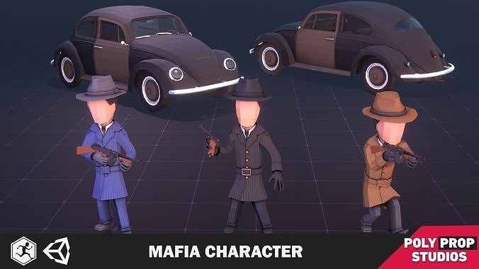 3D model Mafia Character VR / AR / low-poly | CGTrader