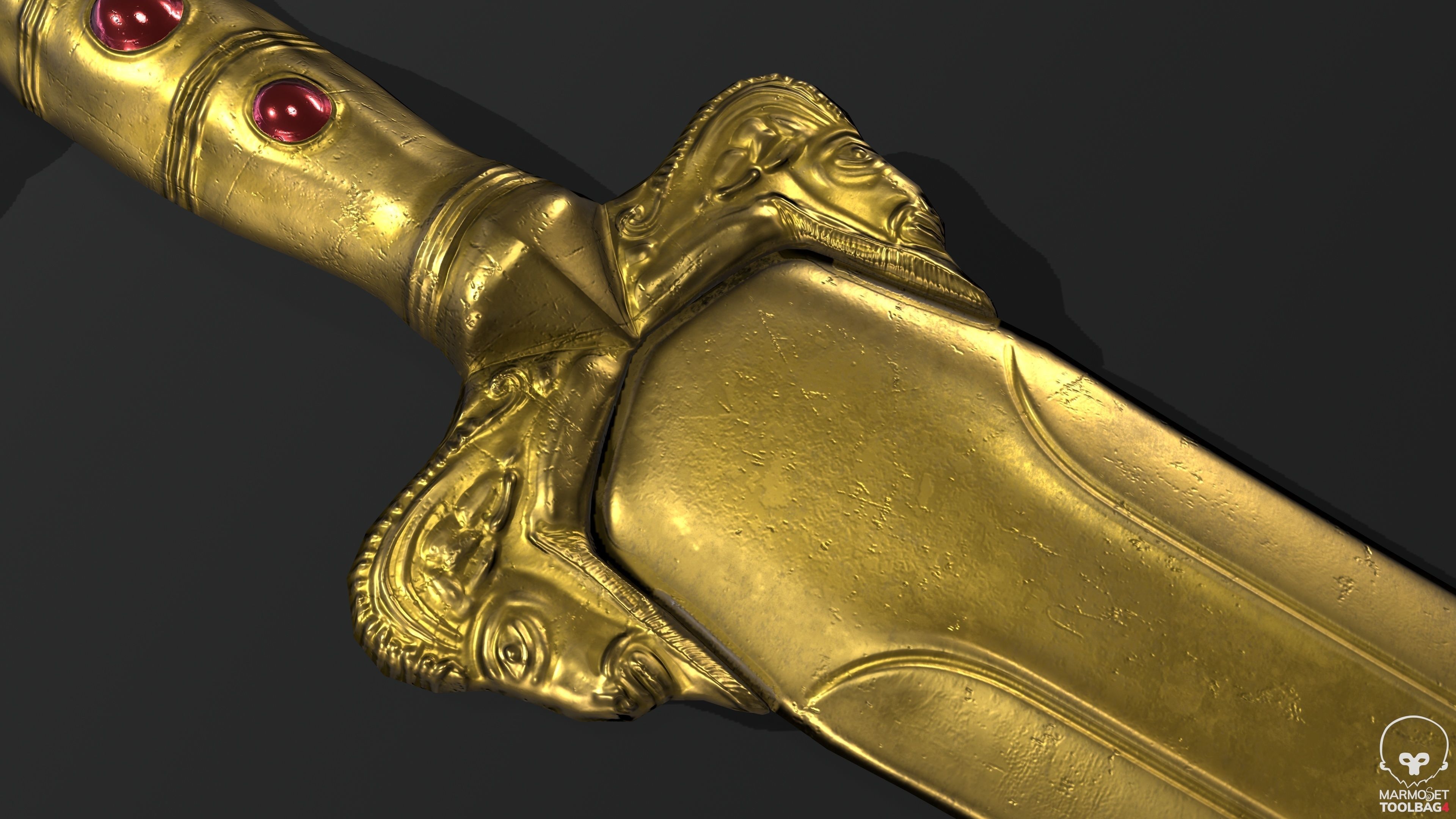3D model Golden Dagger VR / AR / low-poly | CGTrader