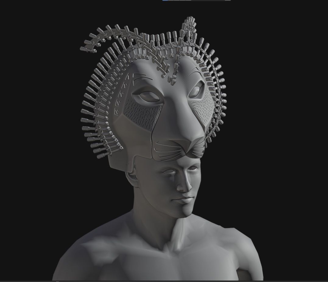 Masks of Simba 3D model 3D printable | CGTrader