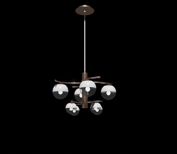 Chandelier luster low- poly free VR / AR / low-poly 3D model | CGTrader