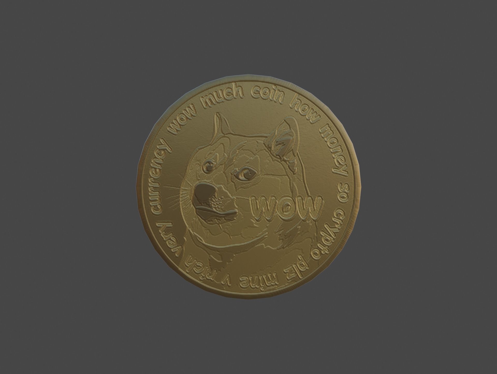 3D model Doge Coin VR / AR / low-poly | CGTrader
