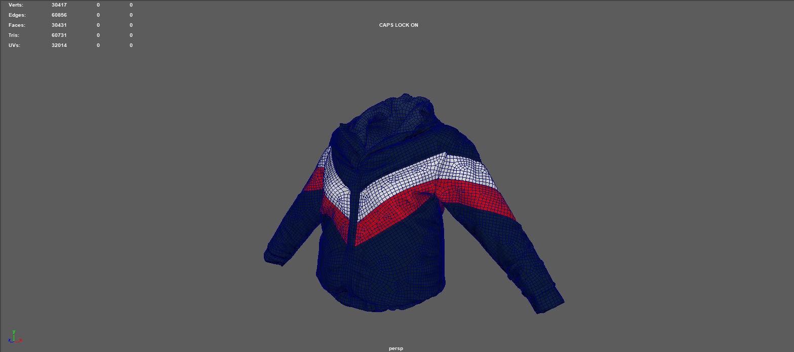 3D model WINTER JAKET WOMAN VR / AR / low-poly | CGTrader